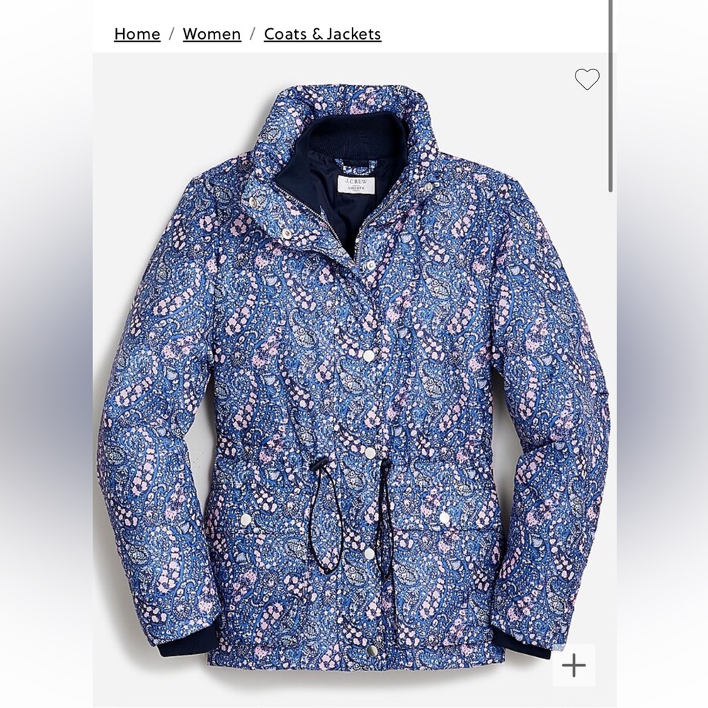 Jcrew Liberty Print Puffer Jacket. Perfect For Ski Tr… - Gem